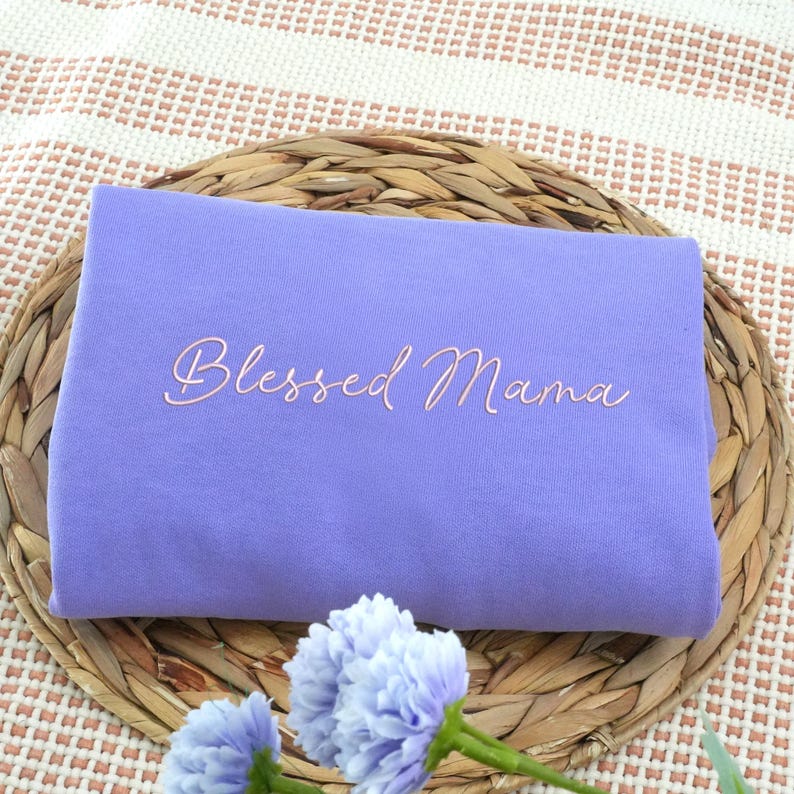 Custom Embroidered Memaw Sweatshirt, Comfort Colors Grandma Sweater ...