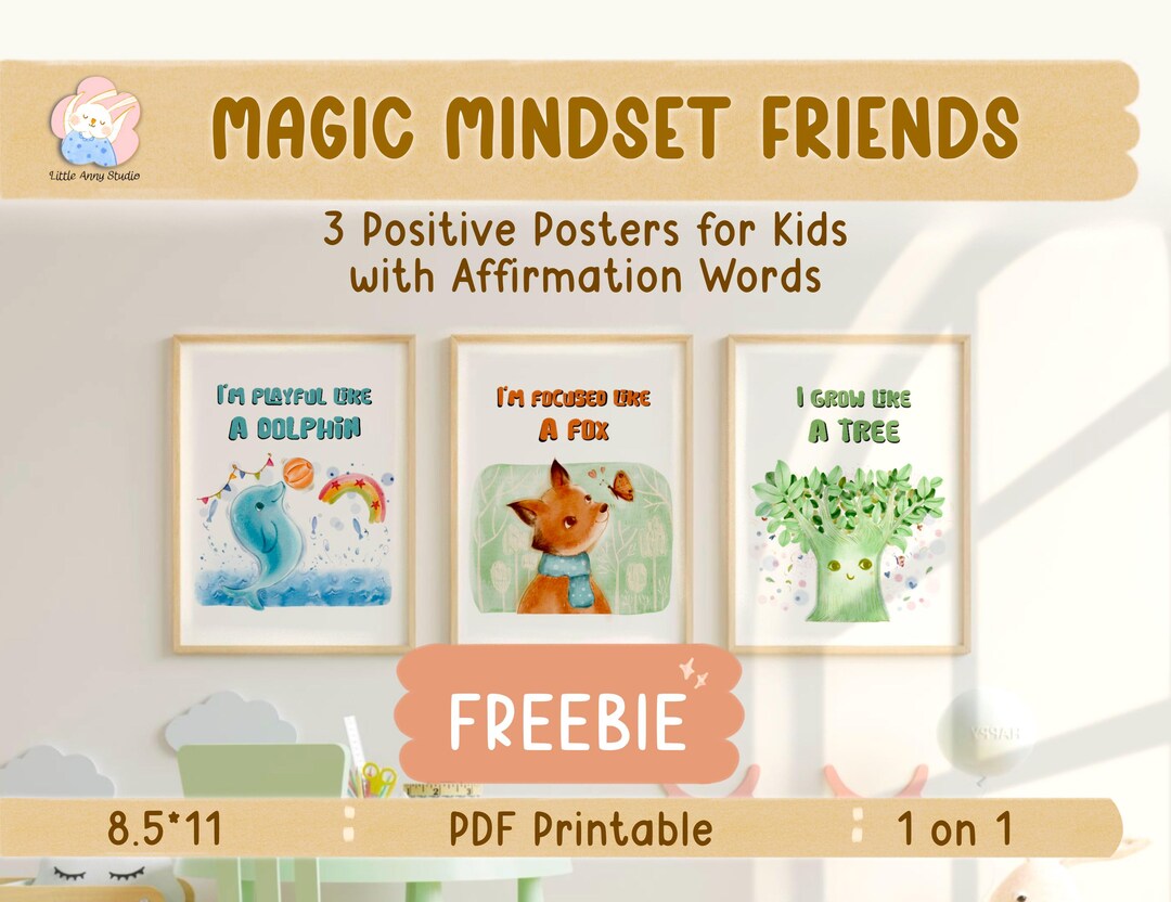 Freebie: Magic Mindset Friends - Etsy