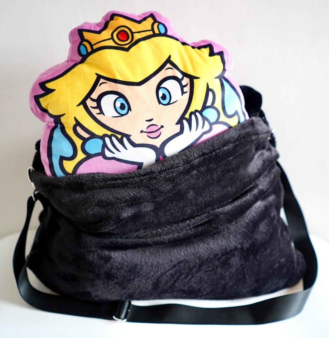 Princess Peach Travel Day Pink Cushion Black Cushion 2in1 Birthday ...