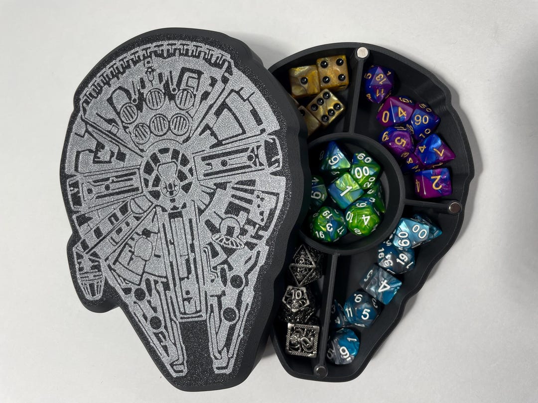 Star Wars Millennium Falcon Dnd Dice Tray - Etsy