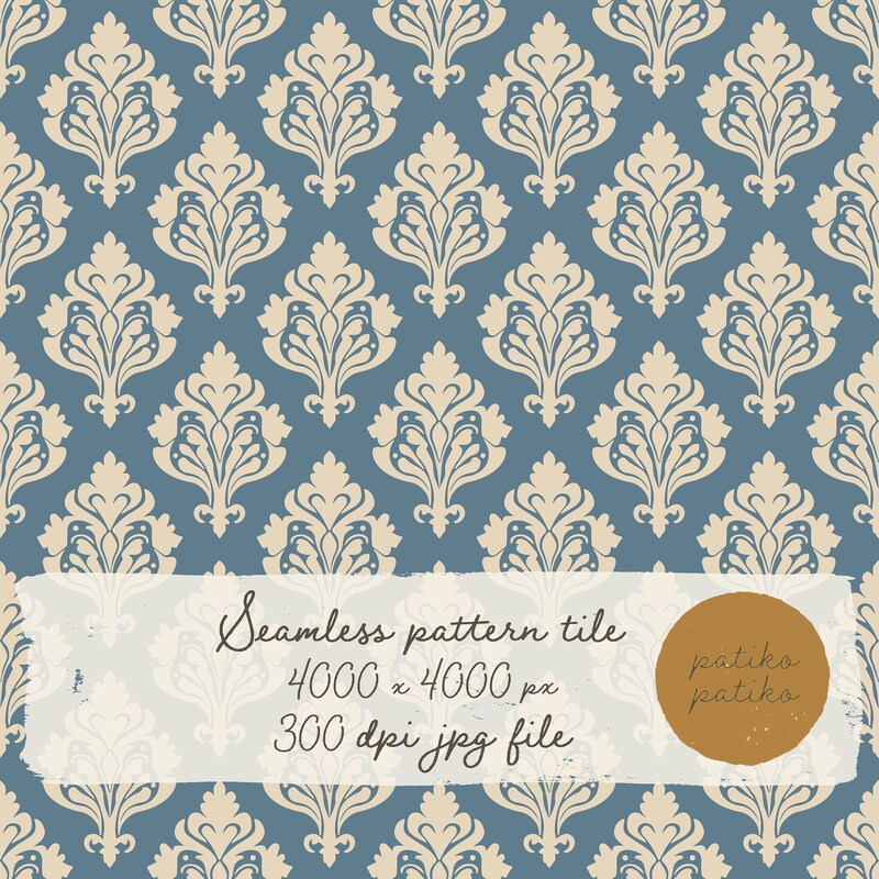 Damask Pattern - Etsy