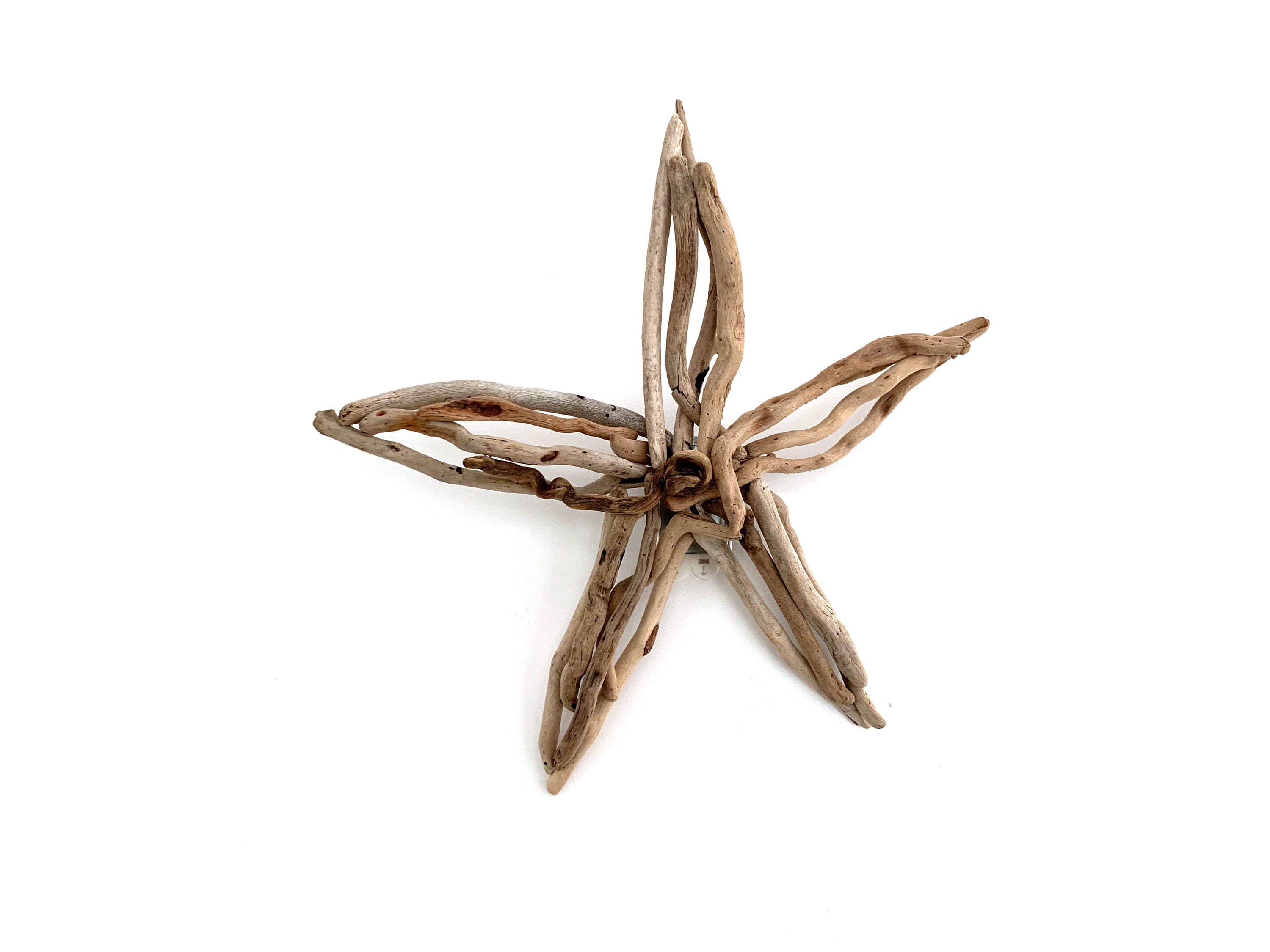 Starfish Handmade Driftwood Hanging Wall Art Reclaimed Wood Sculpture ...