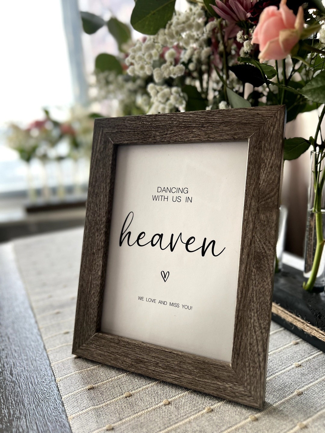 Instant Download - in Loving Memory Sign, 8x10 Dancing With Us in ...