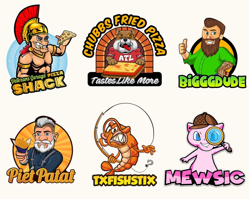 Cartoon Logo, Mascot Logo, Business Logo, Cartoon Character, Logo ...