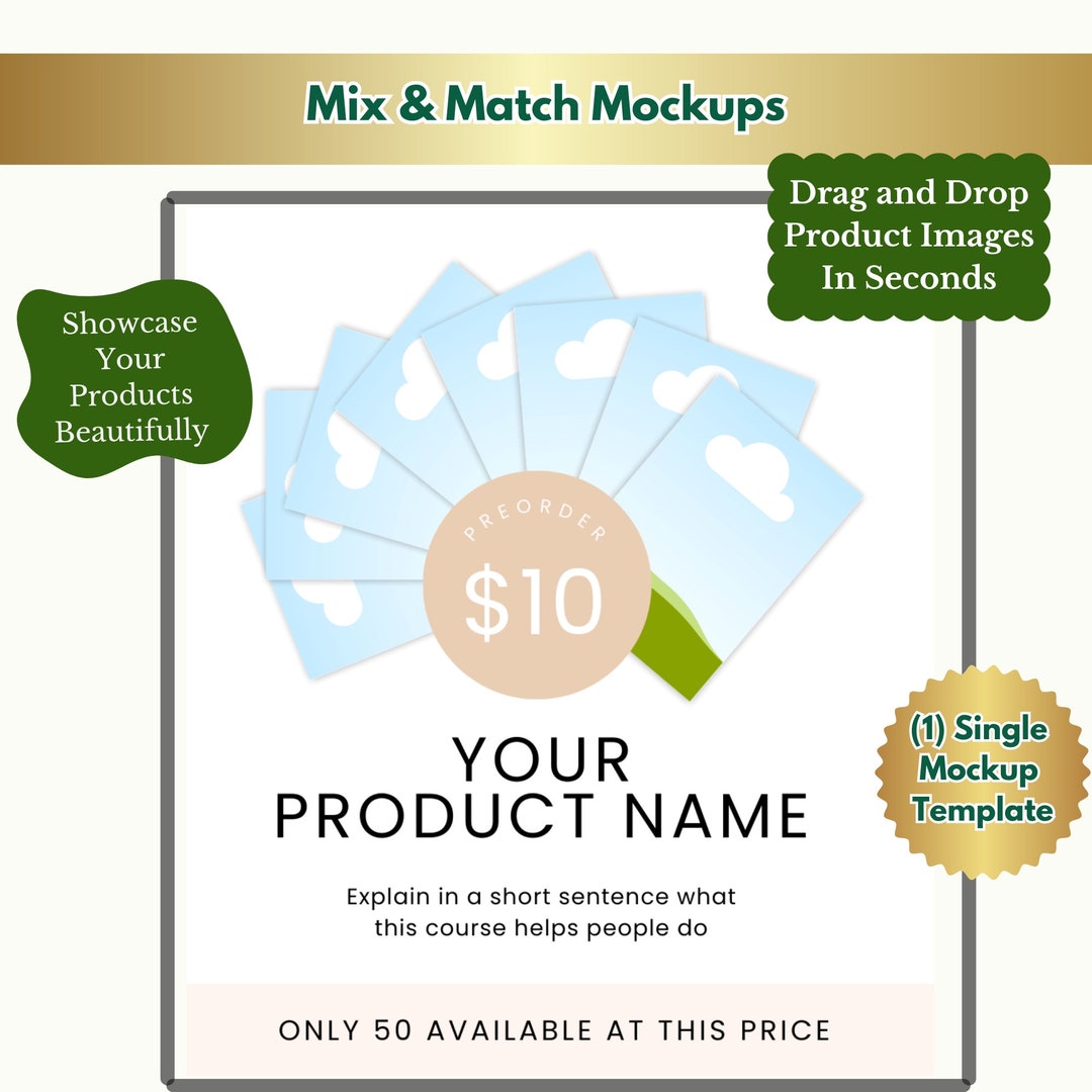 Digital Sheets Mockup | Digital Product Mockup | Course Mockup Template ...