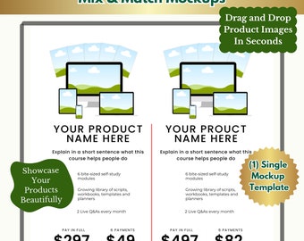 Digital Bundle Mockup | Digital Product Mockup | Course Mockup Template ...