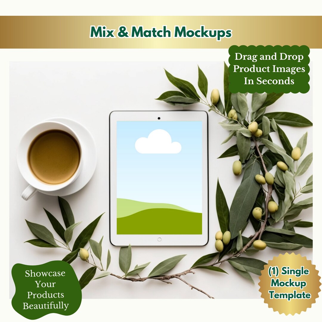 IPad Template | iPad Mockup | Digital Product Mockup | Art Mockup ...