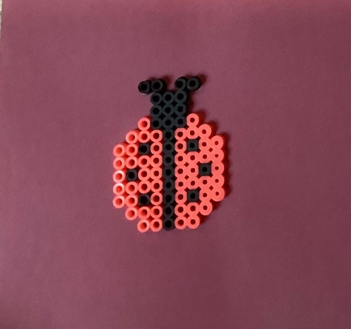 Ladybug Perler Bead Pattern - Etsy