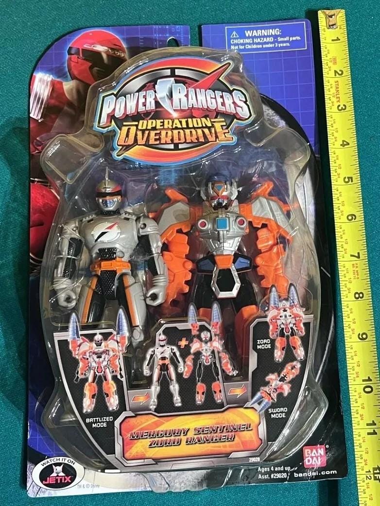 Rare Power Rangers Operation Overdrive Mercury Sentinel Zord Ranger New ...