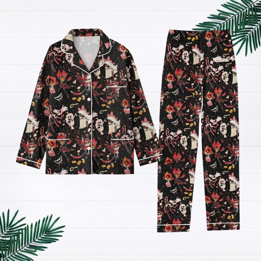 Haz.bin Hotel Xmas Pajamas, Hazbin Hotel Shirt, Angel Dust Lucifer ...