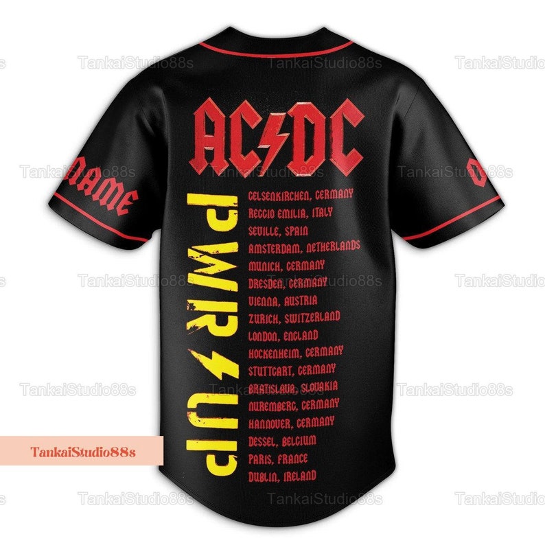 2024 ACDC Pwr up Tour Jersey, Personalized Acdc Jersey Shirt, Pwr up ...