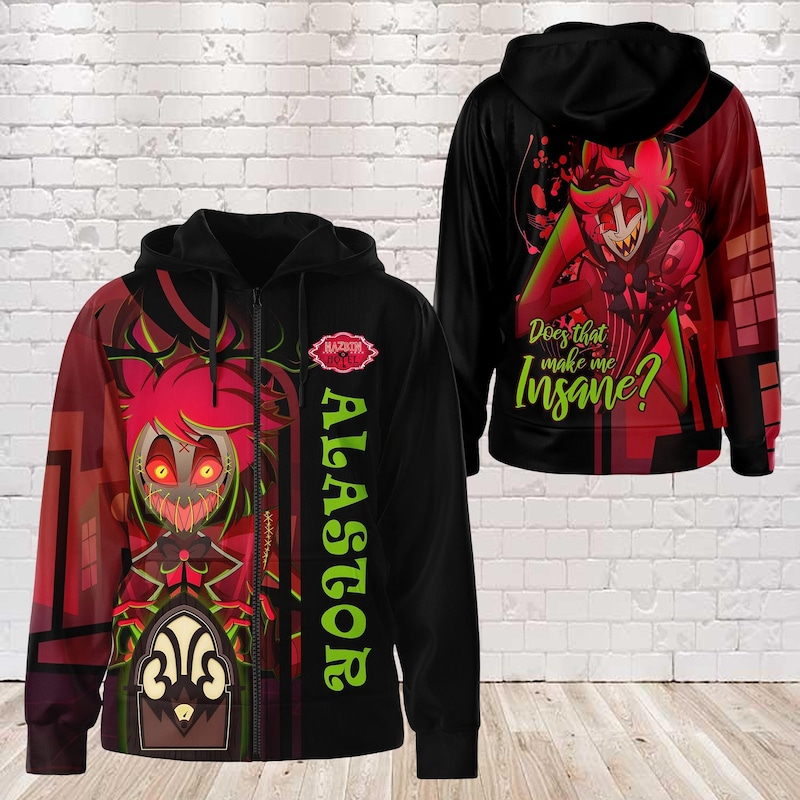 Hazbin Hotel Alastor Tshirt - Etsy