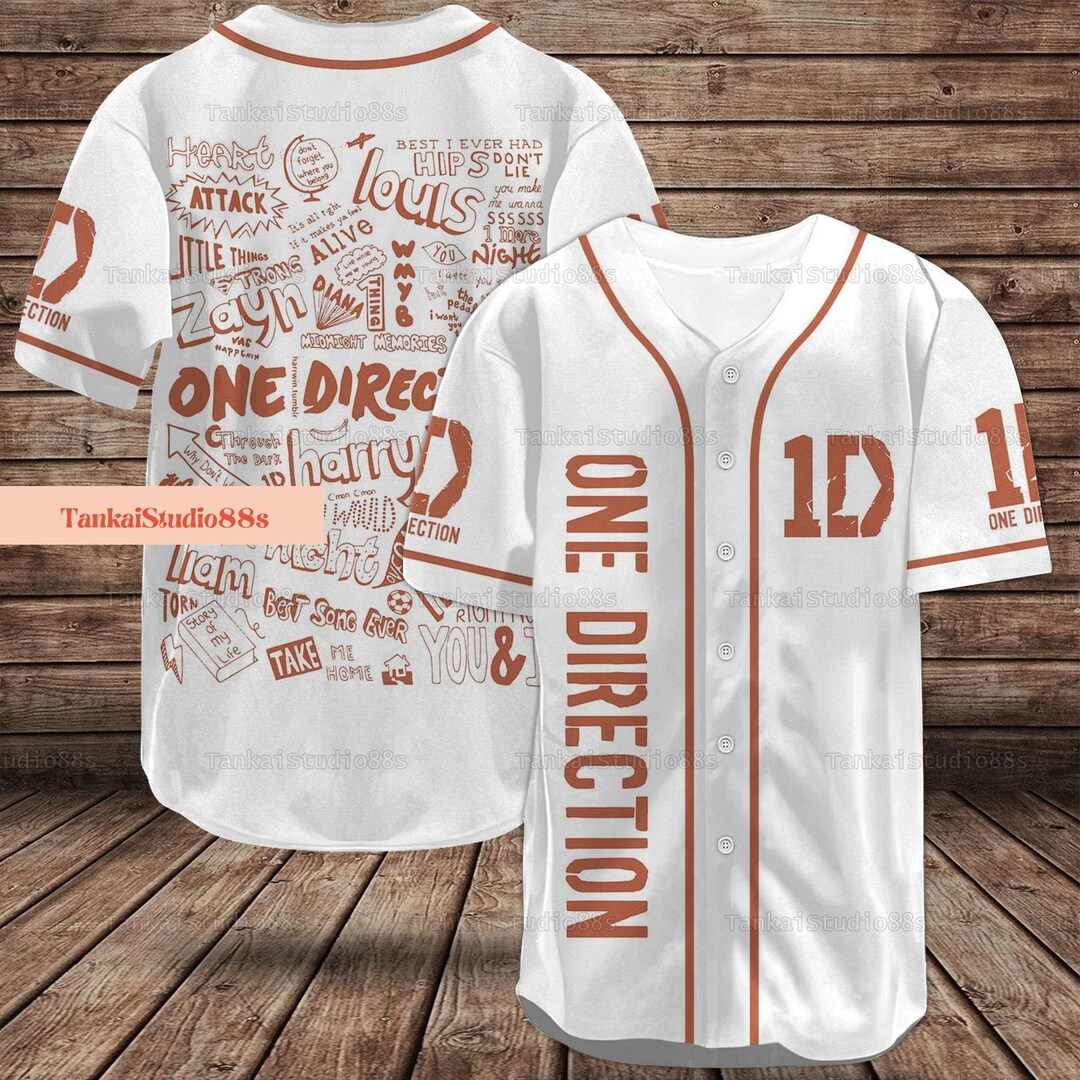 1D One Direction Baseball Jersey, One Direction Jersey Shirt, One ...