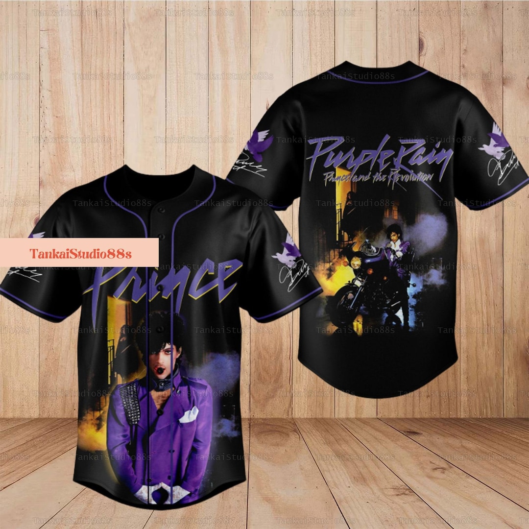 Prince Purple Rain Jersey, Purple Rain Jersey Shirt, Prince Baseball ...
