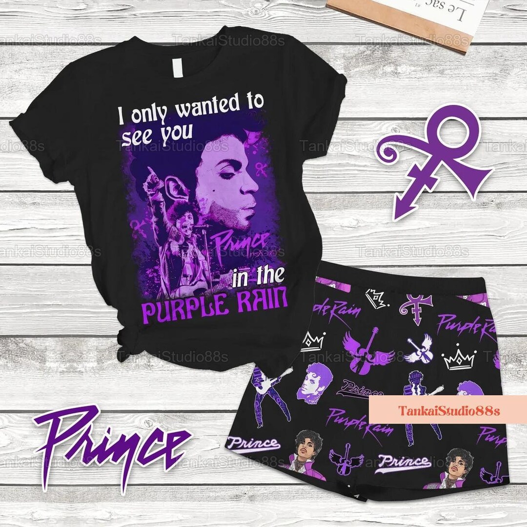 Prince Purple Rain Shirt, Prince Women Shorts, Purple Rain Tshirt ...