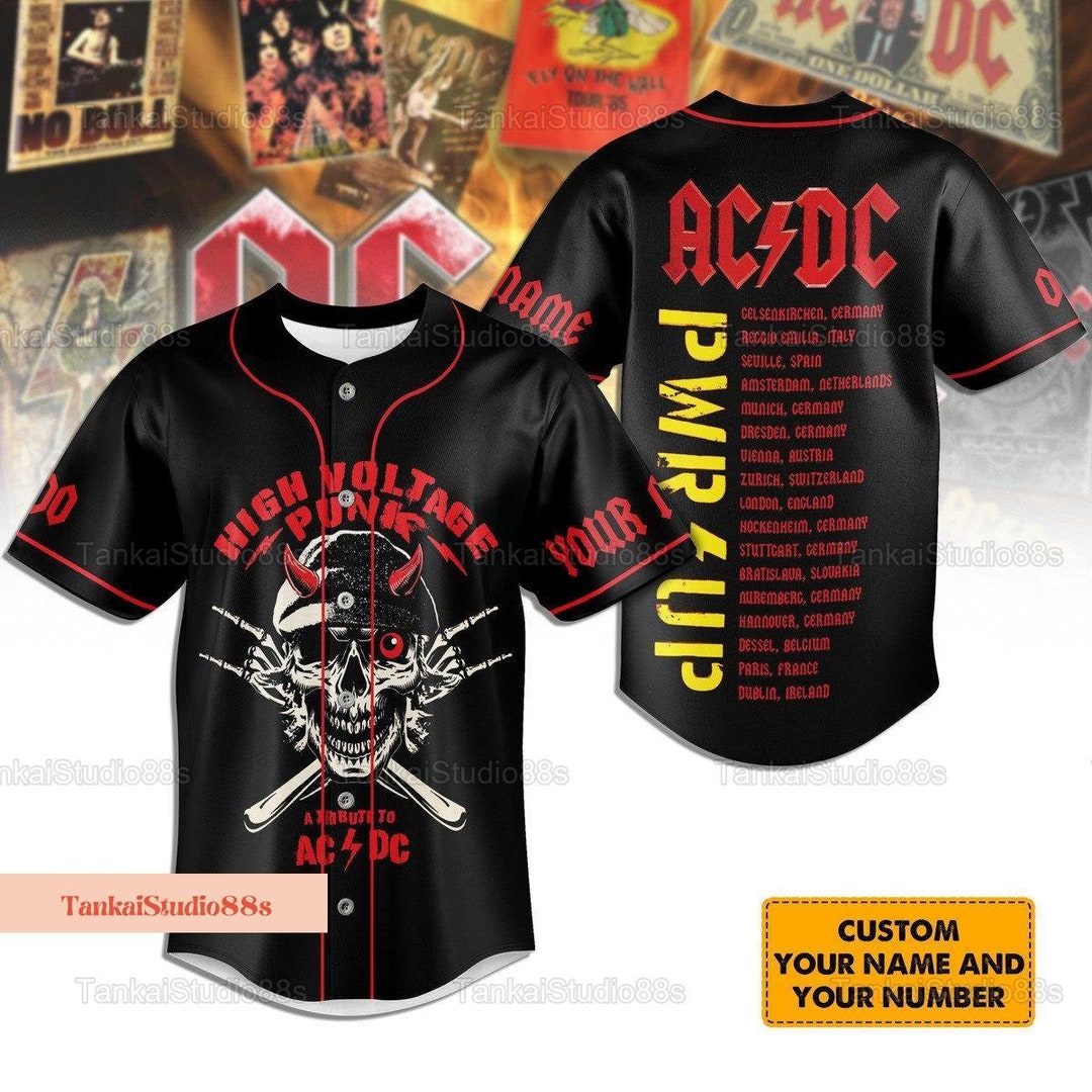 2024 ACDC Pwr up Tour Jersey, Personalized Acdc Jersey Shirt, Pwr up ...