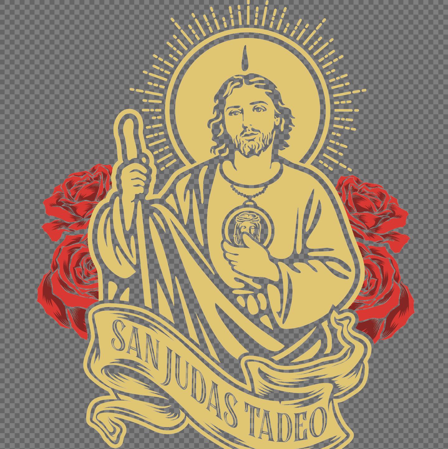 SAN JUDAS Tadeo Archivo digital PNG Svg Pdf Descarga instantánea Listo para imprimir Cricut ...