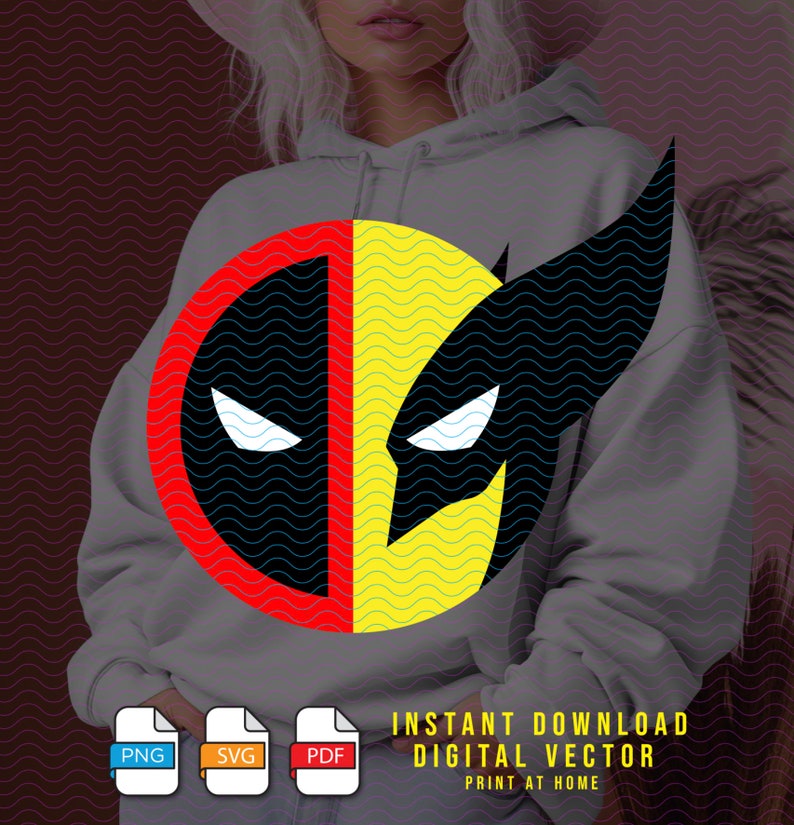 DEADPOOL Wolverine SVG Png Pdf Dtf Sublimation Vinil Cut Cricut Silhouette for Shirts - Etsy ...