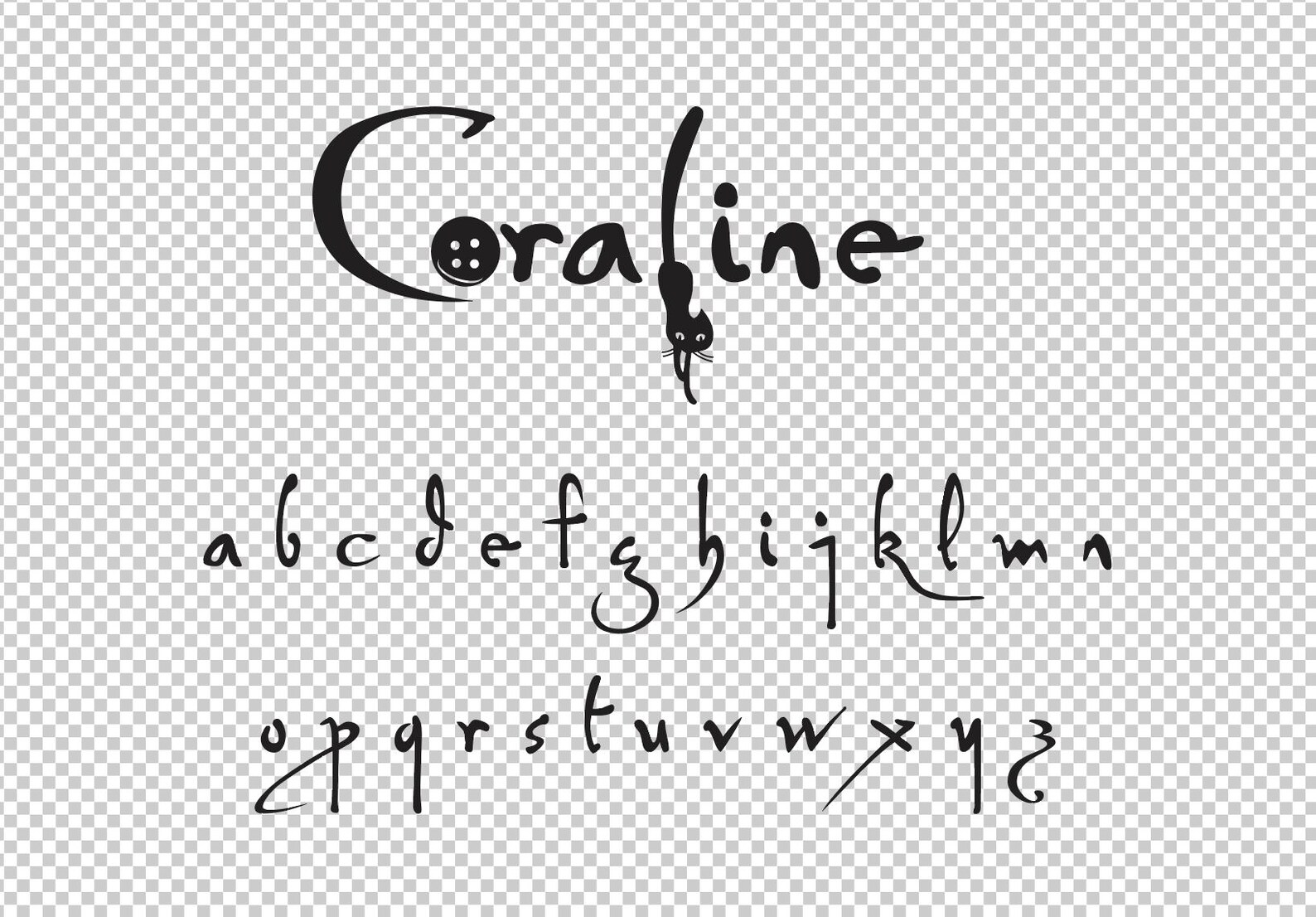 CORALINE Logo Vector PNG SVG Alphabet inclus téléchargement immédiat ...