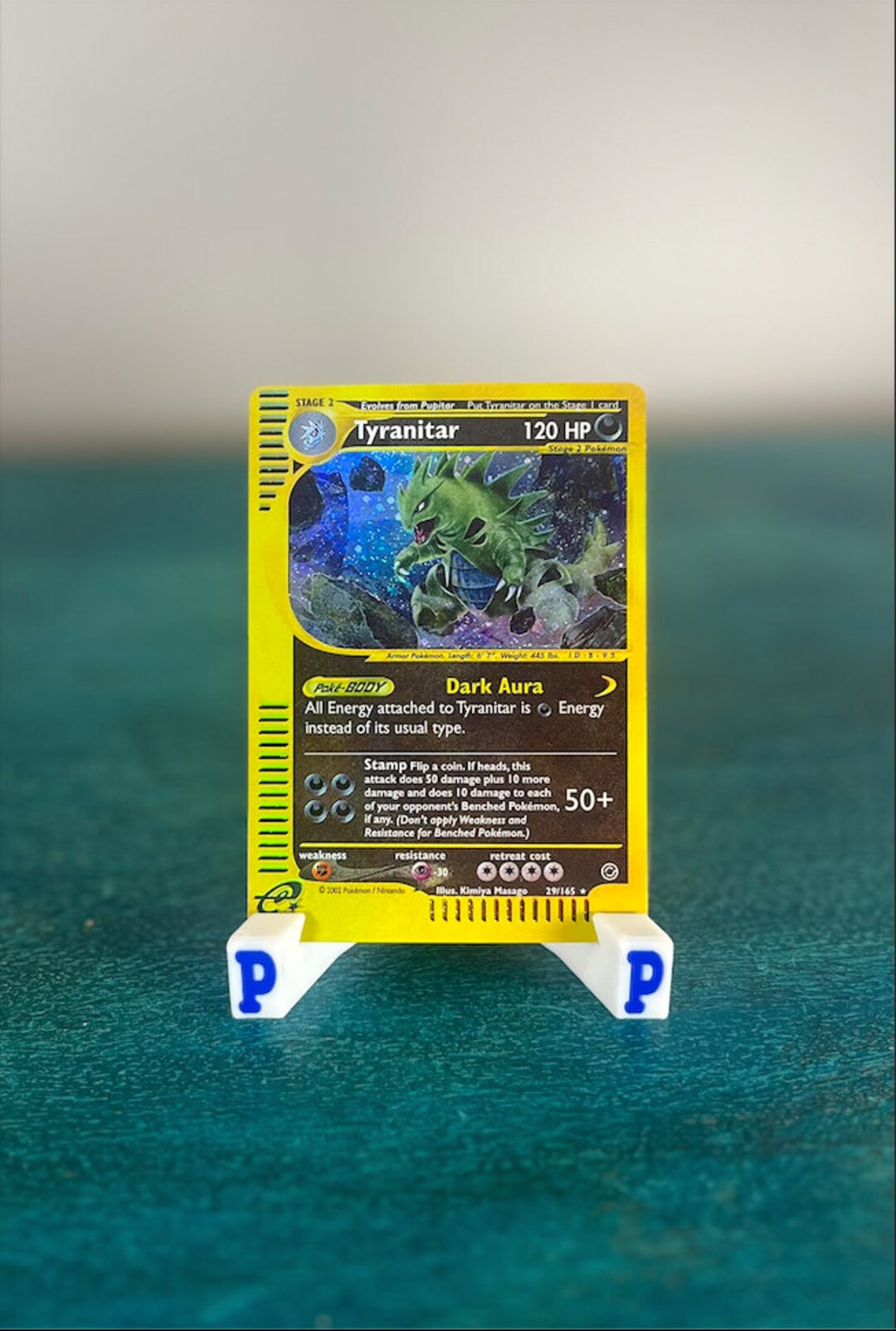 Tyranitar Expidition Holographic Pokemon Replica Card Handmade Proxy - Etsy