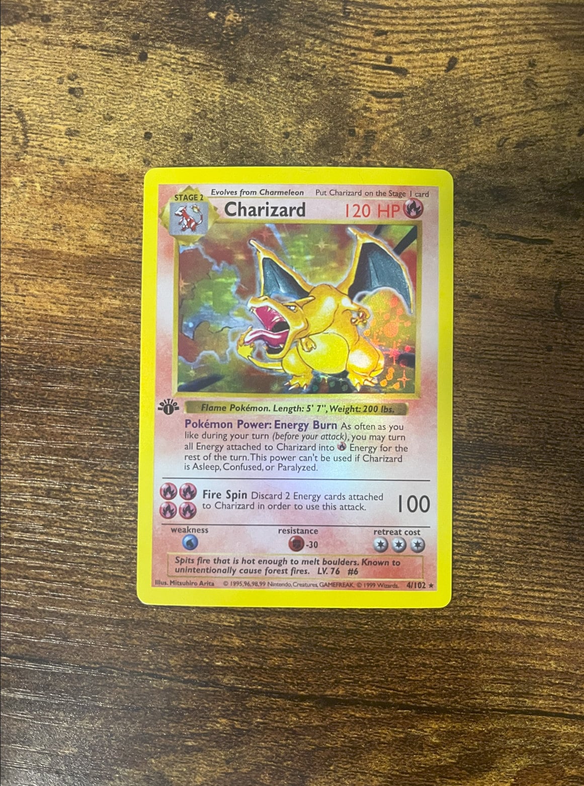 Charizard Shadowless 1st Edition Pokemon Replica Card Handmade Proxy - Etsy