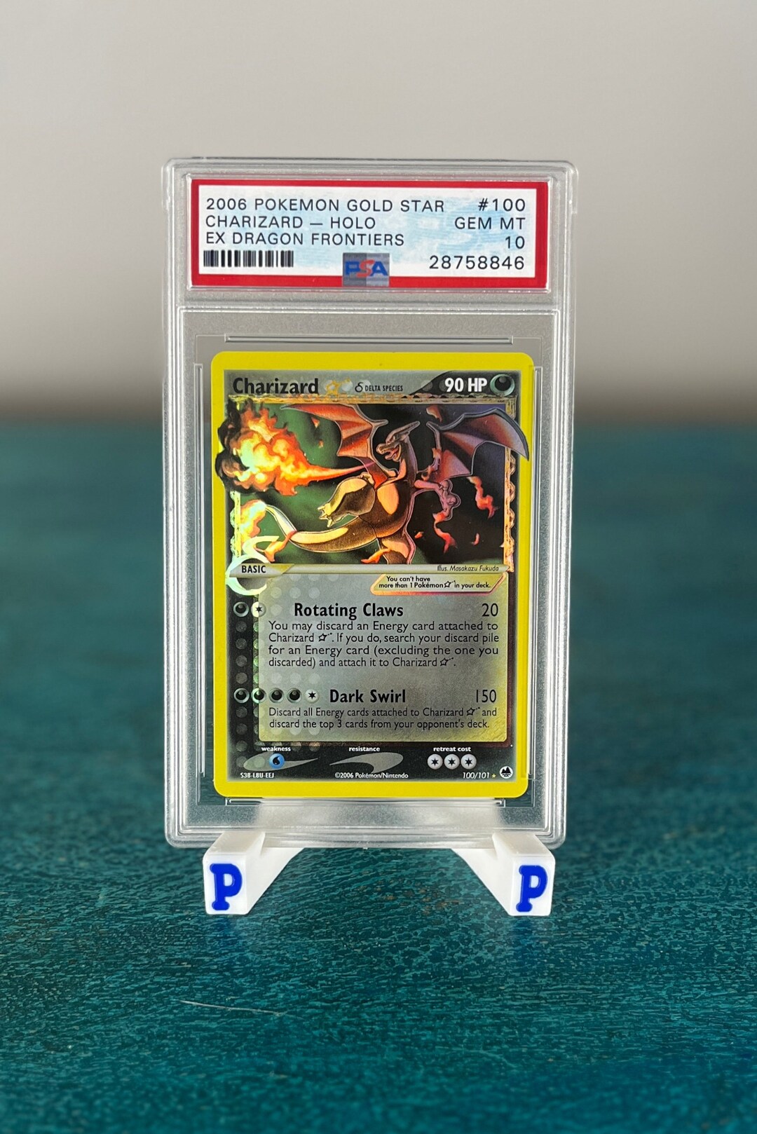 Charizard Gold Star Dragon Frontiers PSA 10 Graded Holographic Pokemon ...