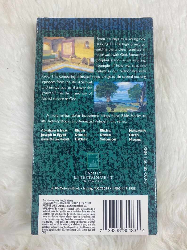 Opened Vhs the Animated Stories of the Bible With Coloring Book - Etsy