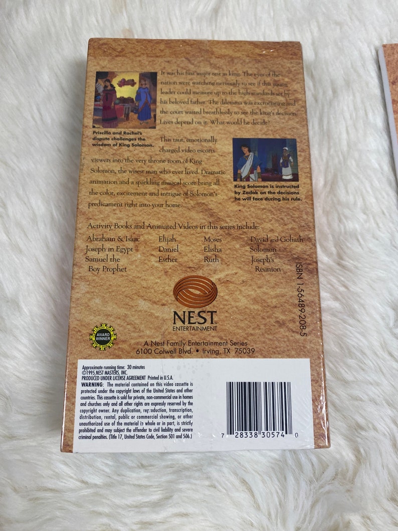 Sealed Vhs the Animated Stories of the Bible With Coloring Book - Etsy UK