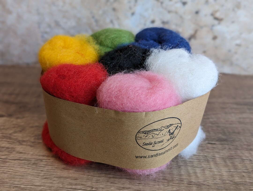 Basic MAORI WOOL Sampler, 3.5 Ounce, Needle Felting Wool Batt by DHG - Etsy