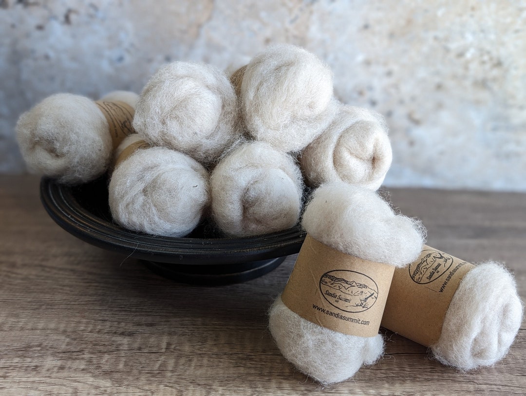 Sand Pale Brown Tan MAORI WOOL, 1 Ounce, Needle Felting Wool Batt by ...