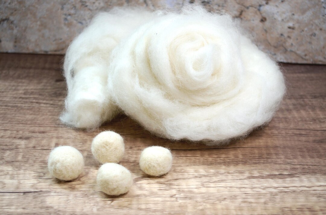 Natural Core Wool Batt, Needle Felting Wool Batt - Etsy