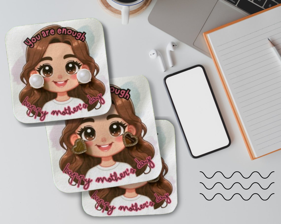 16 Custom Earring Display Card, Printable Earring Tag, Female ...