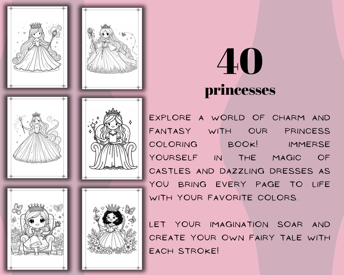 Princess Coloring Pages for Creative Kids Printable PDF Children's ...