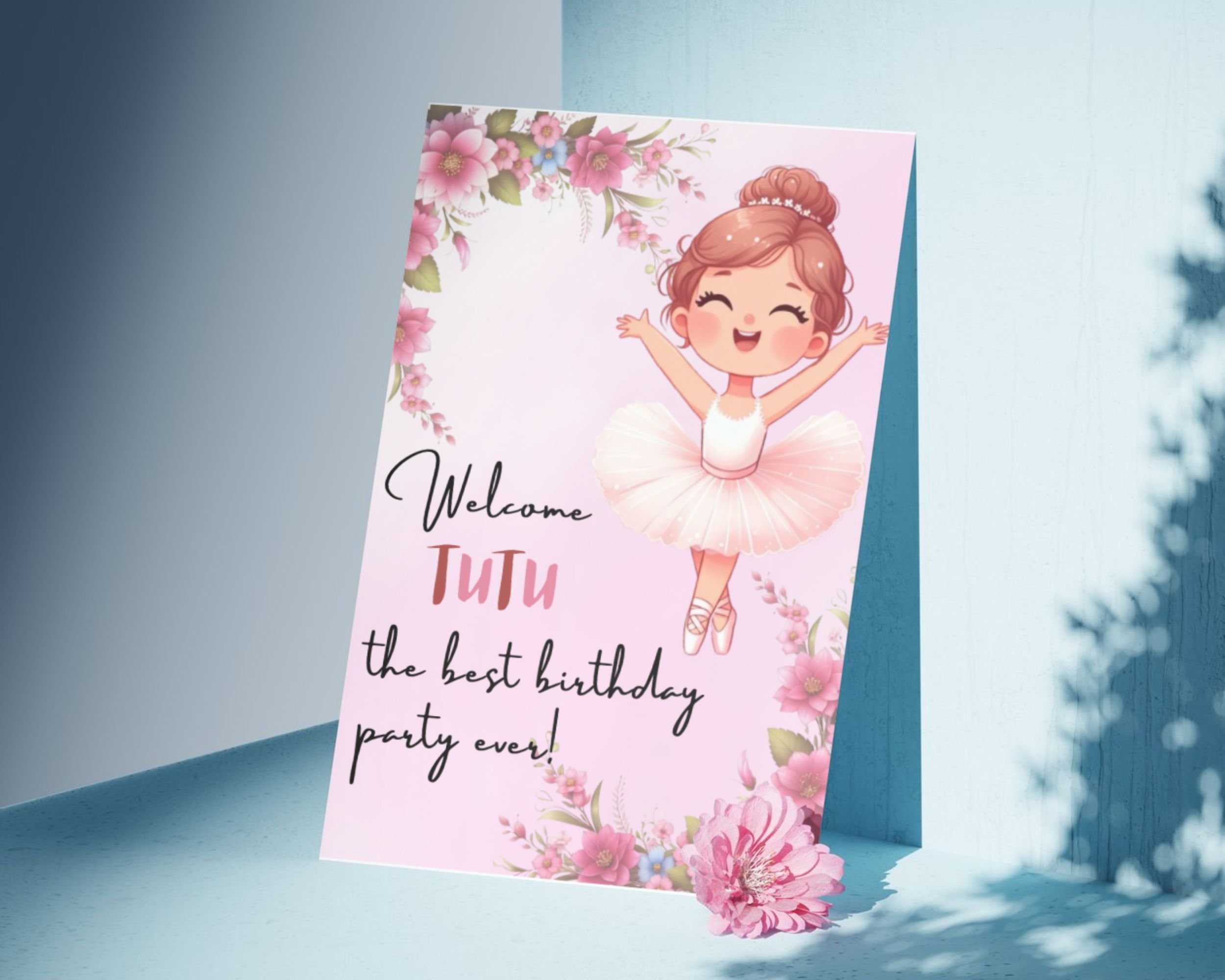 Kit Imprimible Ballerina Birthday, Printable Ballerina Birthday Party ...