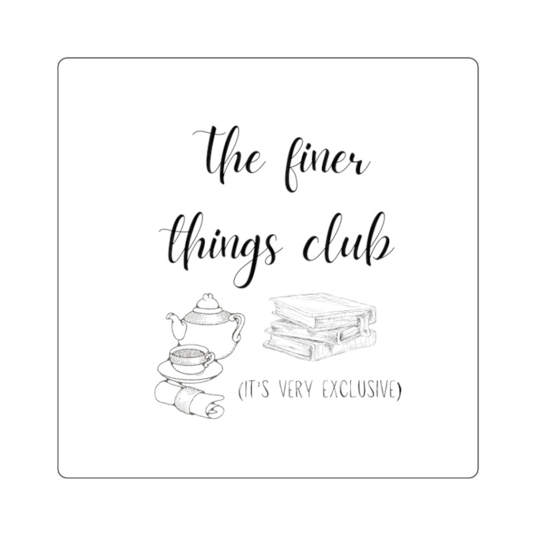 The Office the Finer Things Club Square Sticker - Etsy