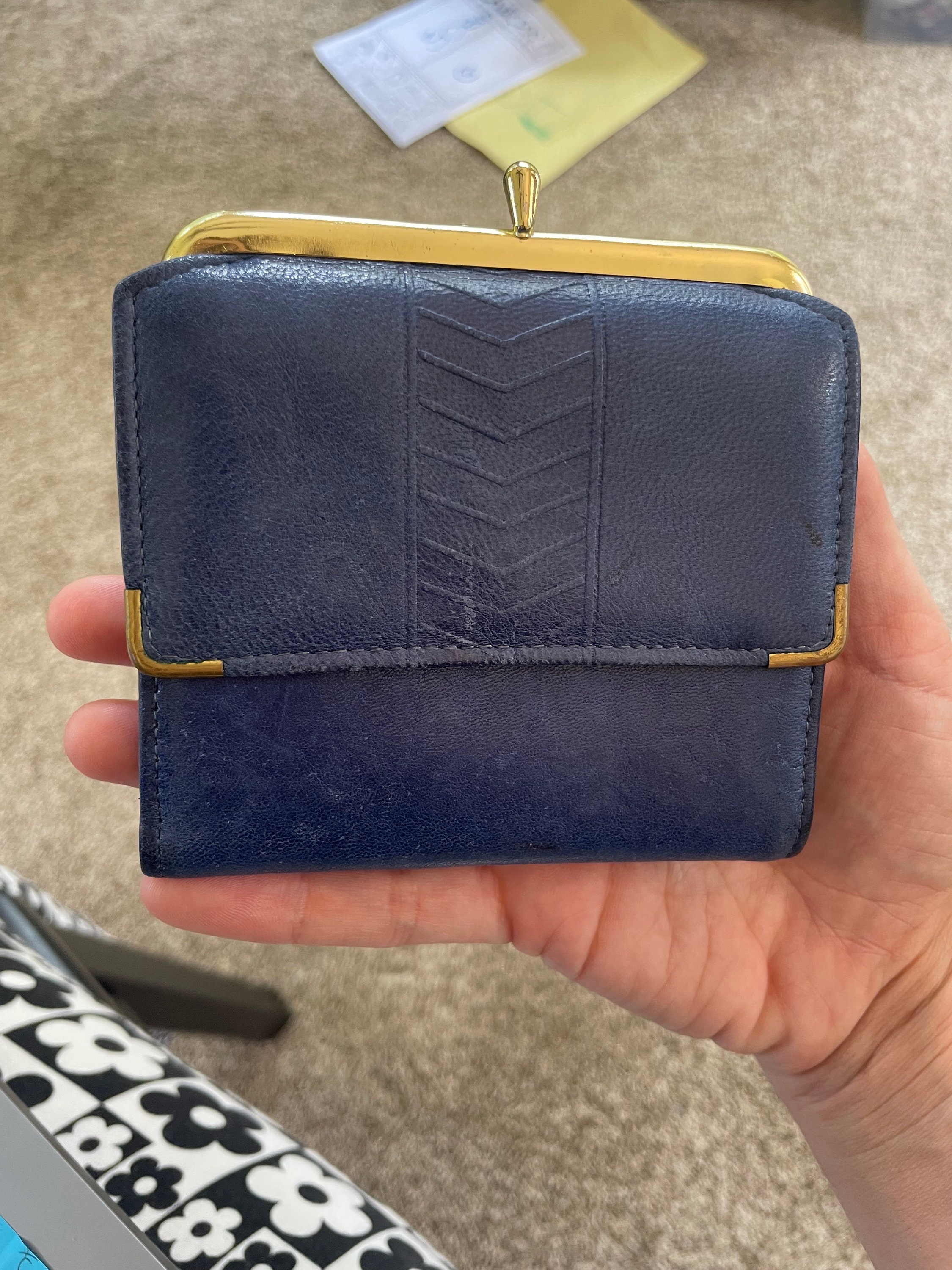 Princess Gardner Royal Blue Lambskin Coin Purse/wallet 1955 Edition ...