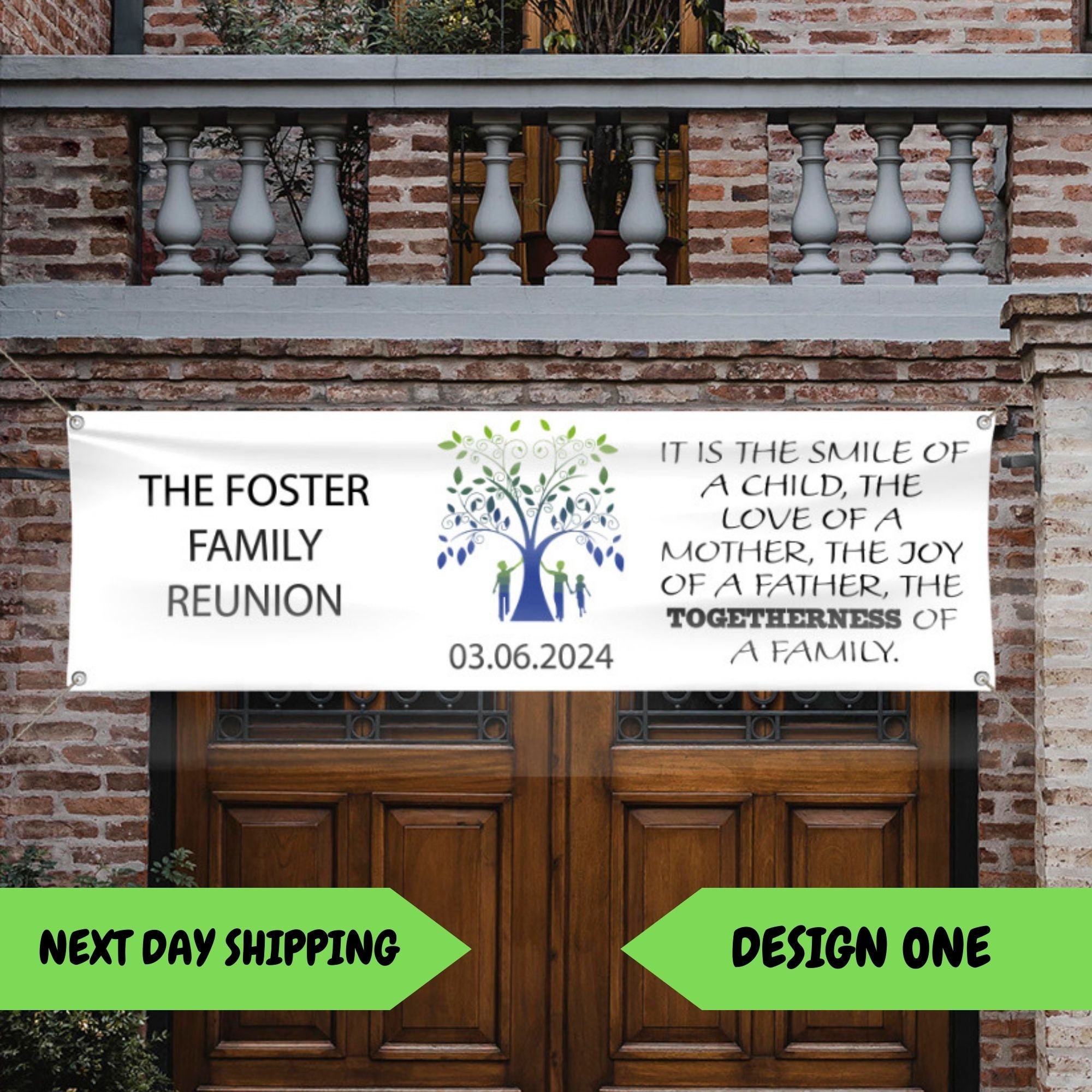 Family Reunion Banner, Custom Banner, Custom Vinyl Banner, Family ...