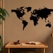 World Map 4 Piece Metal Wall Art - Wall Decor - Indoor Outdoor Display ...