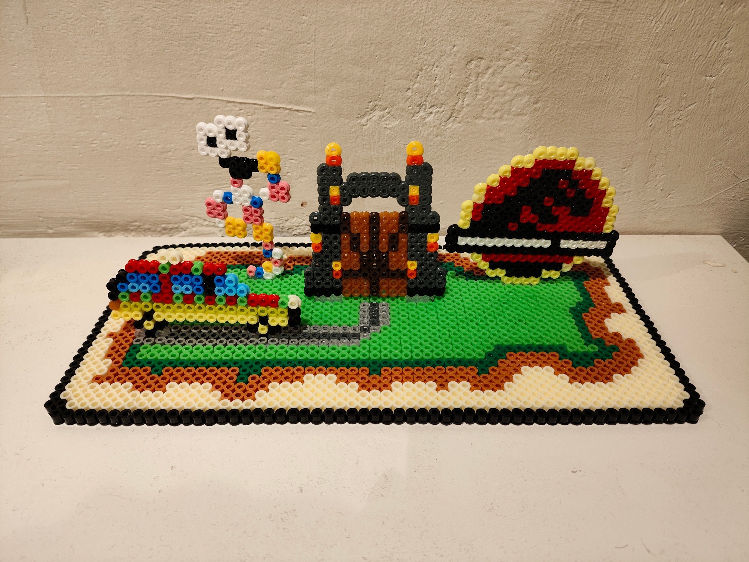 Hama Beads Jurassic Park Diorama - Etsy