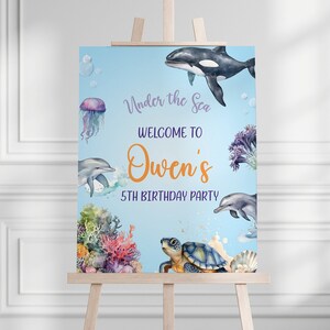 Under the Sea Welcome Sign Under the Sea Greeting Sign Under the Sea ...