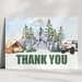 Camping Birthday Thank You Card Camping Editable Template Thank You Card Camp Birthday Thank You ...