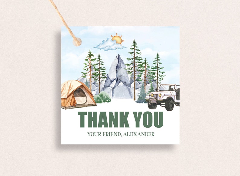 Camping Birthday Banner Happy Birthday Letter Garland Editable Camping ...