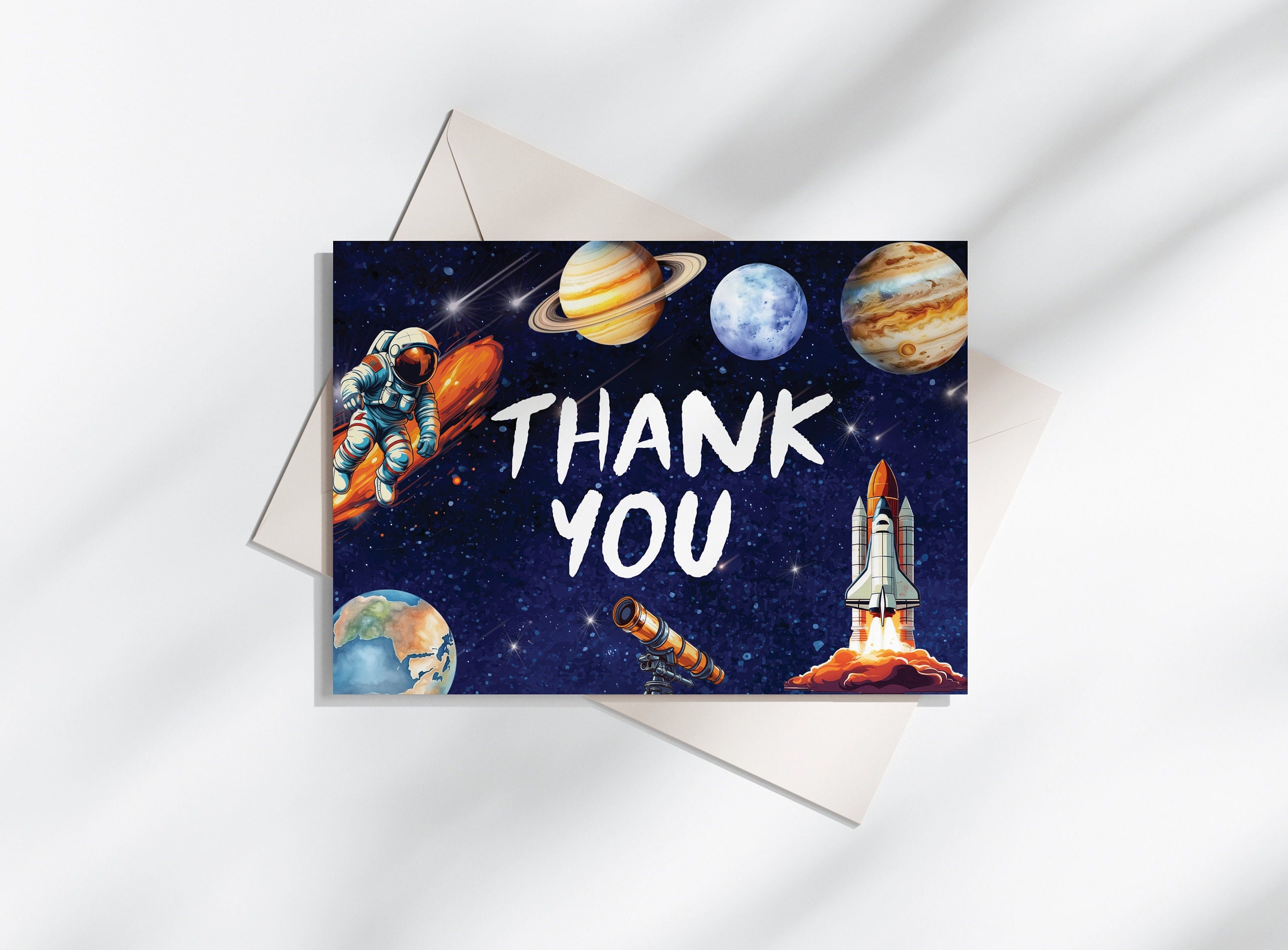 Outer Space Birthday Banner Space Hanging Decoration Happy Birthday ...