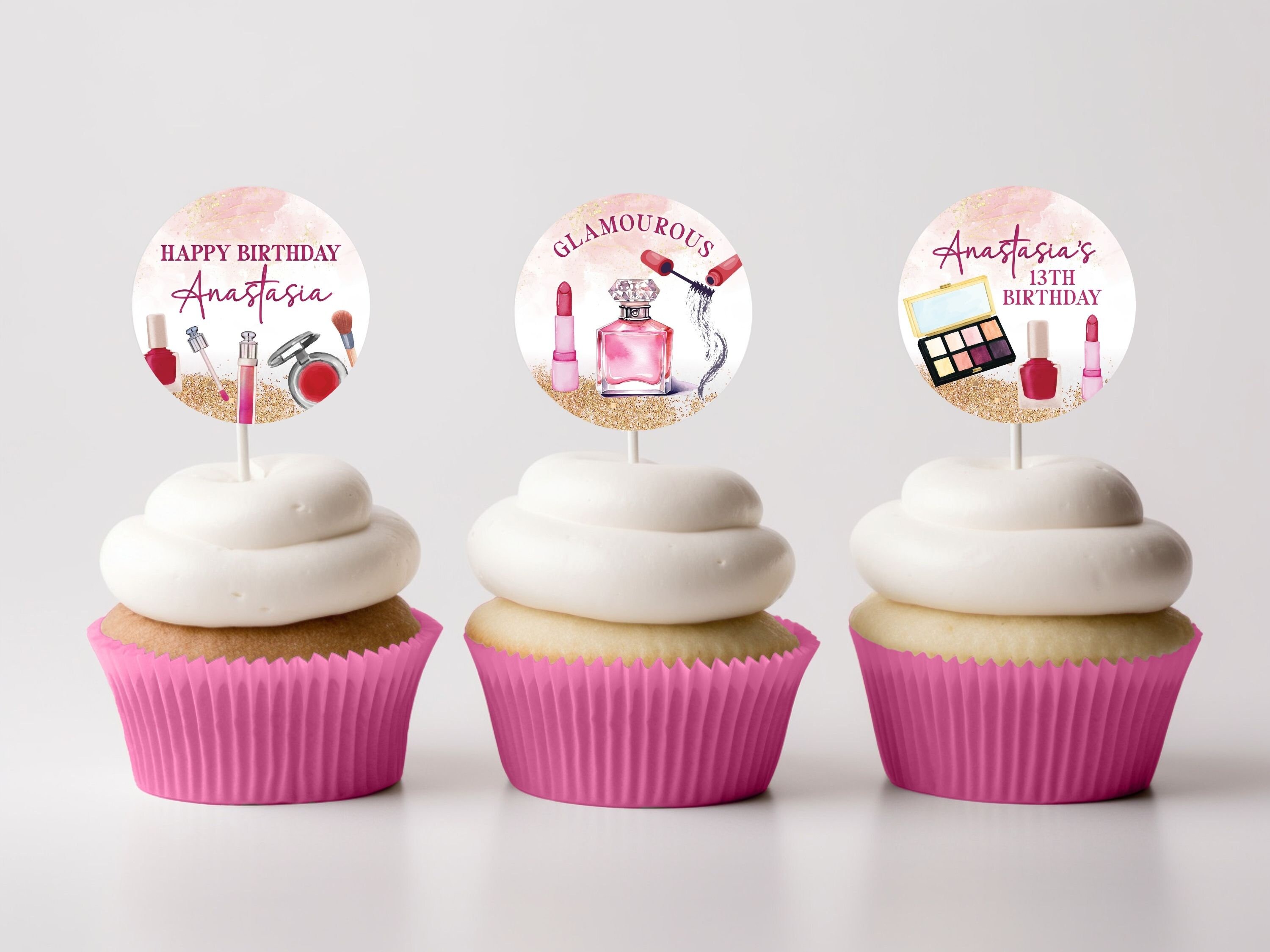 Makeup Birthday Invitation Make up Editable Template Glam Makeup Teen ...