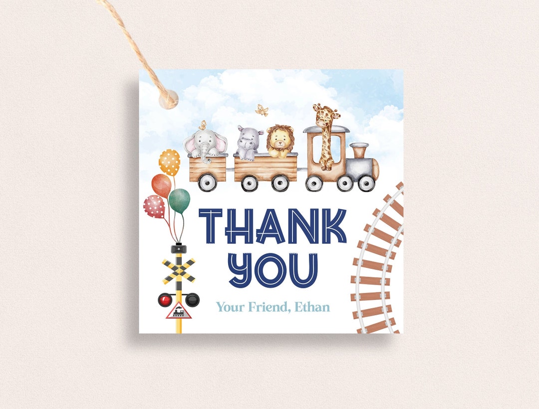 Trains Favor Tag Train Birthday Tag Baby Goody Bag Tag Trains Hang Tag ...
