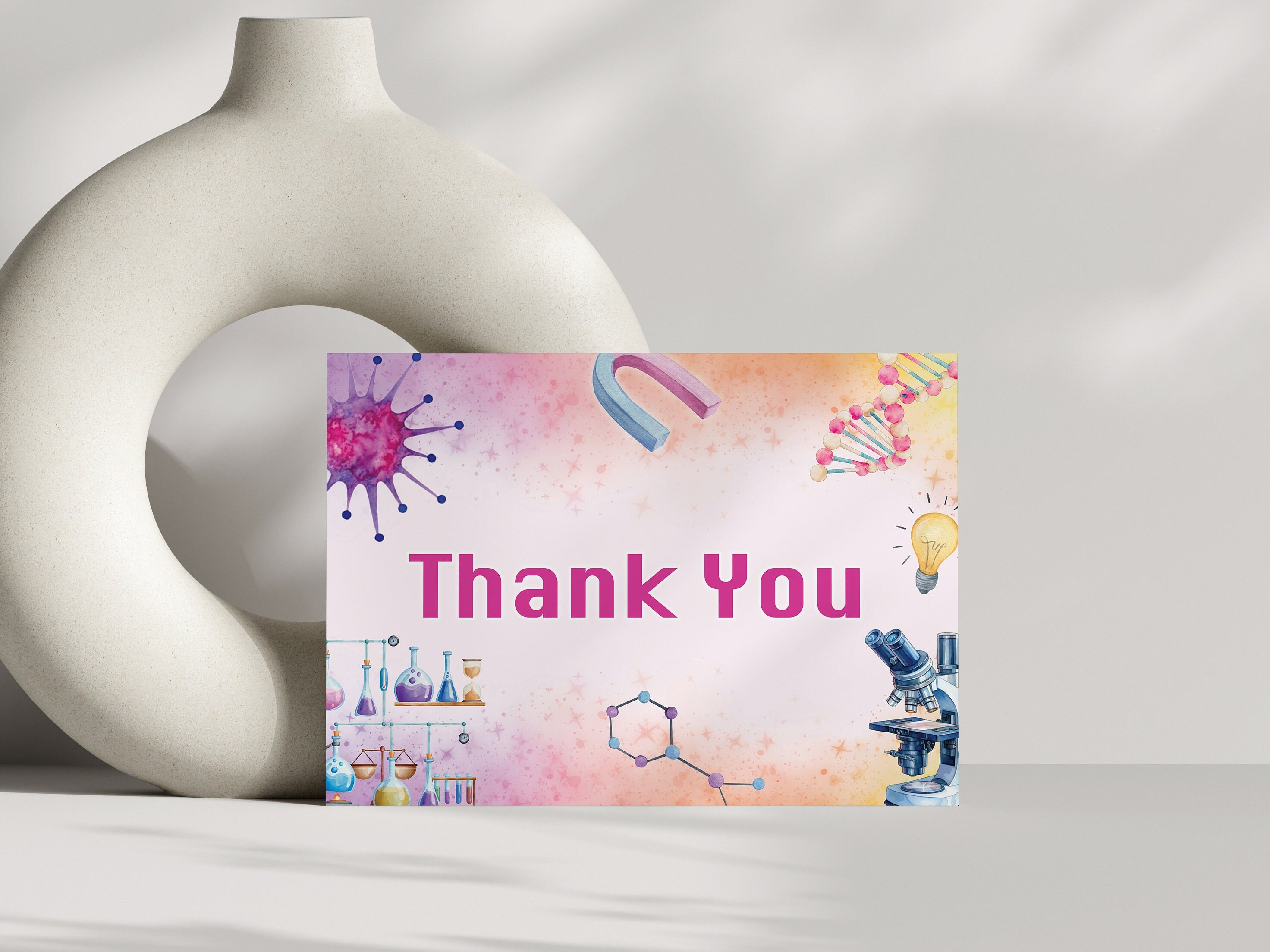 Girl Science Water Bottle Labels Science Birthday Bottle Labels Girls ...