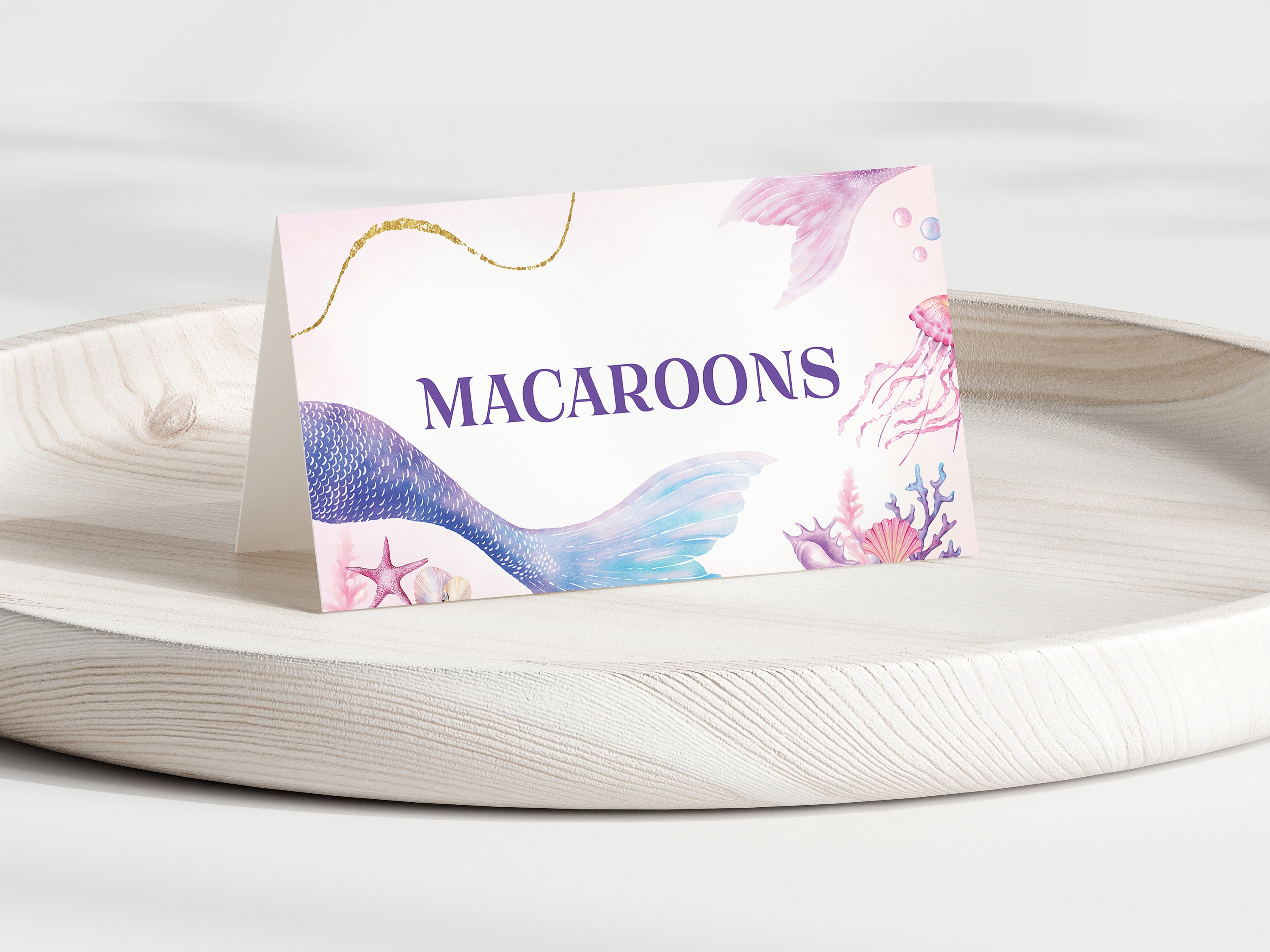 Mermaid Water Bottle Labels Under the Sea Water Bottle Label Mermaids ...