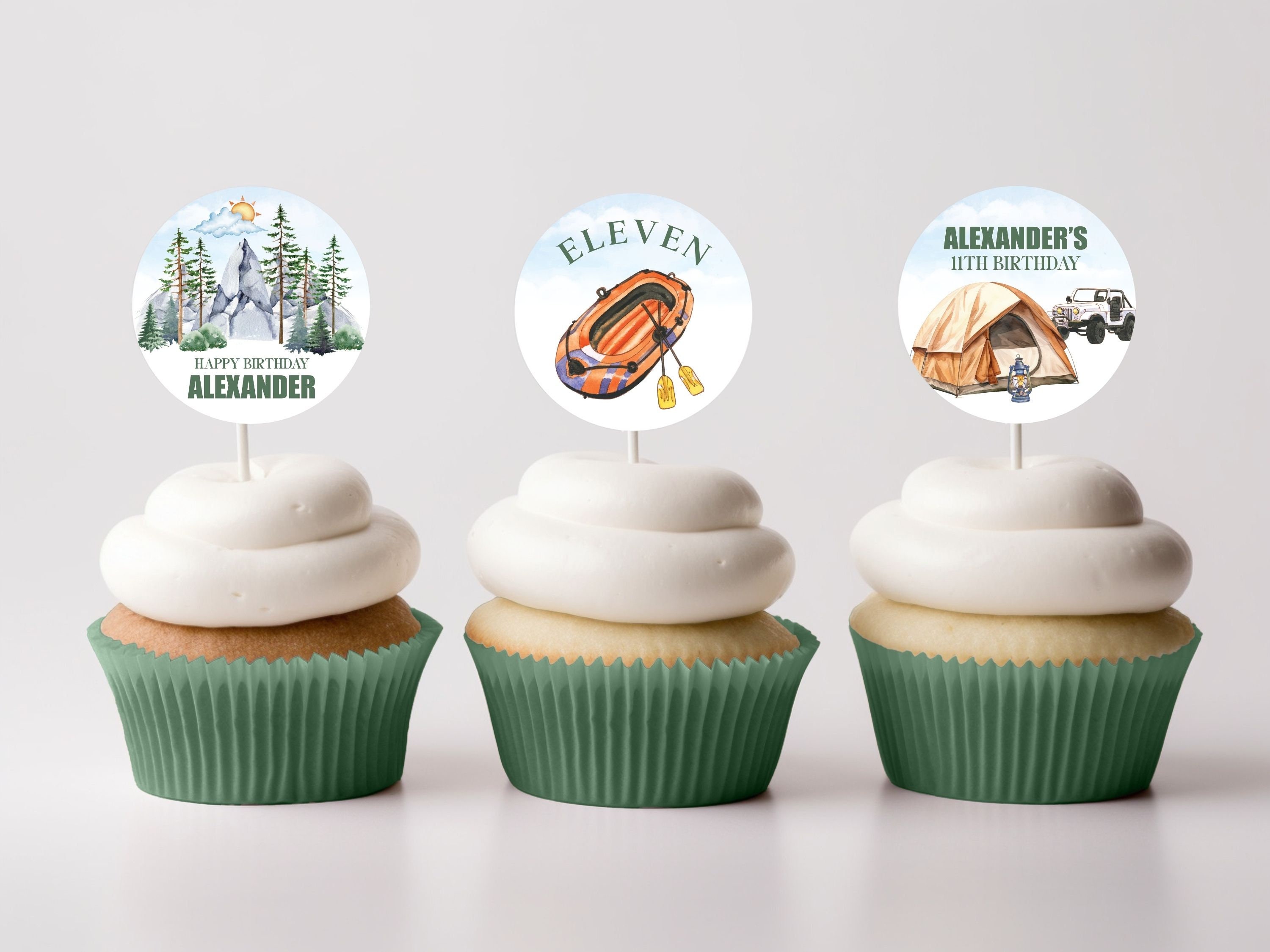 Camping Birthday Banner Happy Birthday Letter Garland Editable Camping ...