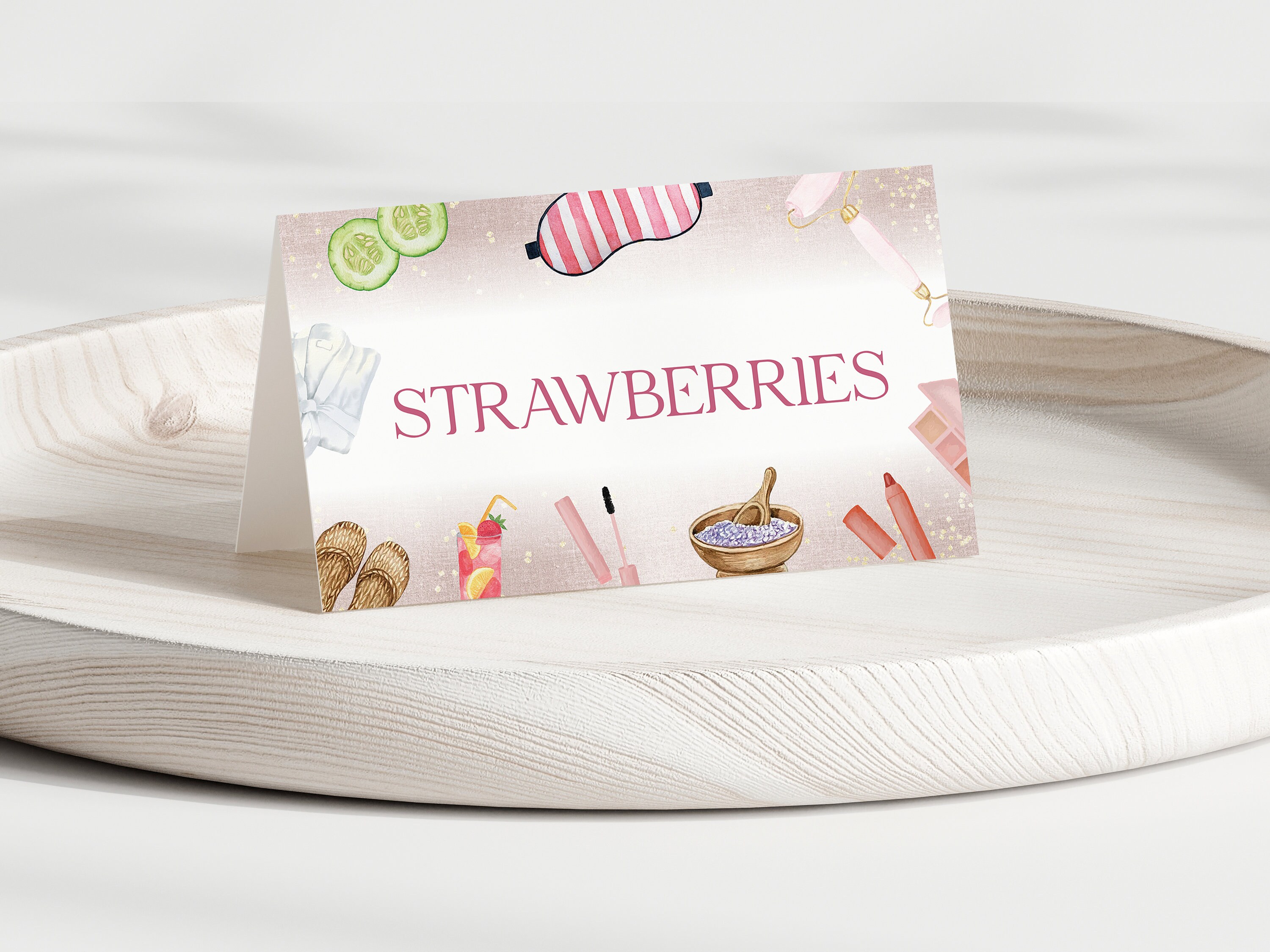 Spa Menu Table Sign Spa Birthday Sign Spa Services Menu Sign Spa Day ...