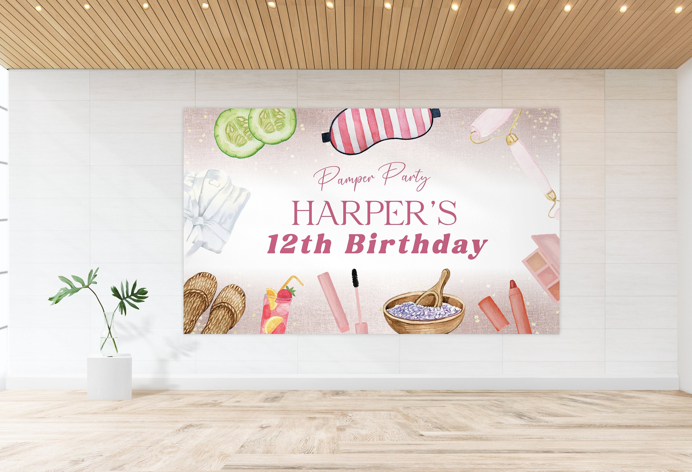 Spa Menu Table Sign Spa Birthday Sign Spa Services Menu Sign Spa Day ...